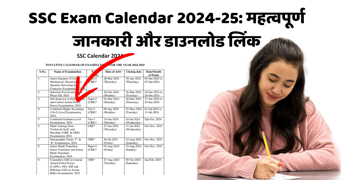 SSC Exam Calendar 2024-25: महत्वपूर्ण जानकारी और डाउनलोड लिंक | | Free ... SSC Exam Calendar 2024-25: महत्वपूर्ण जानकारी और डाउनलोड लिंक | | Free ...